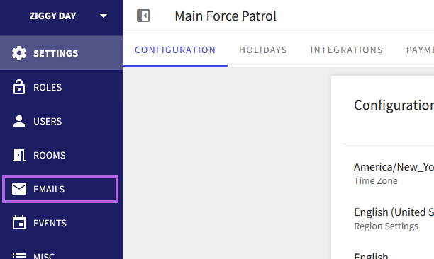 Enable or Disable Email Logging – Momentus Support Center
