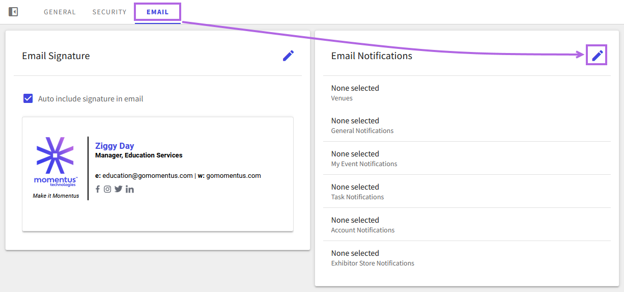 Email Notifications About Activity in Your Account – Momentus Support ...