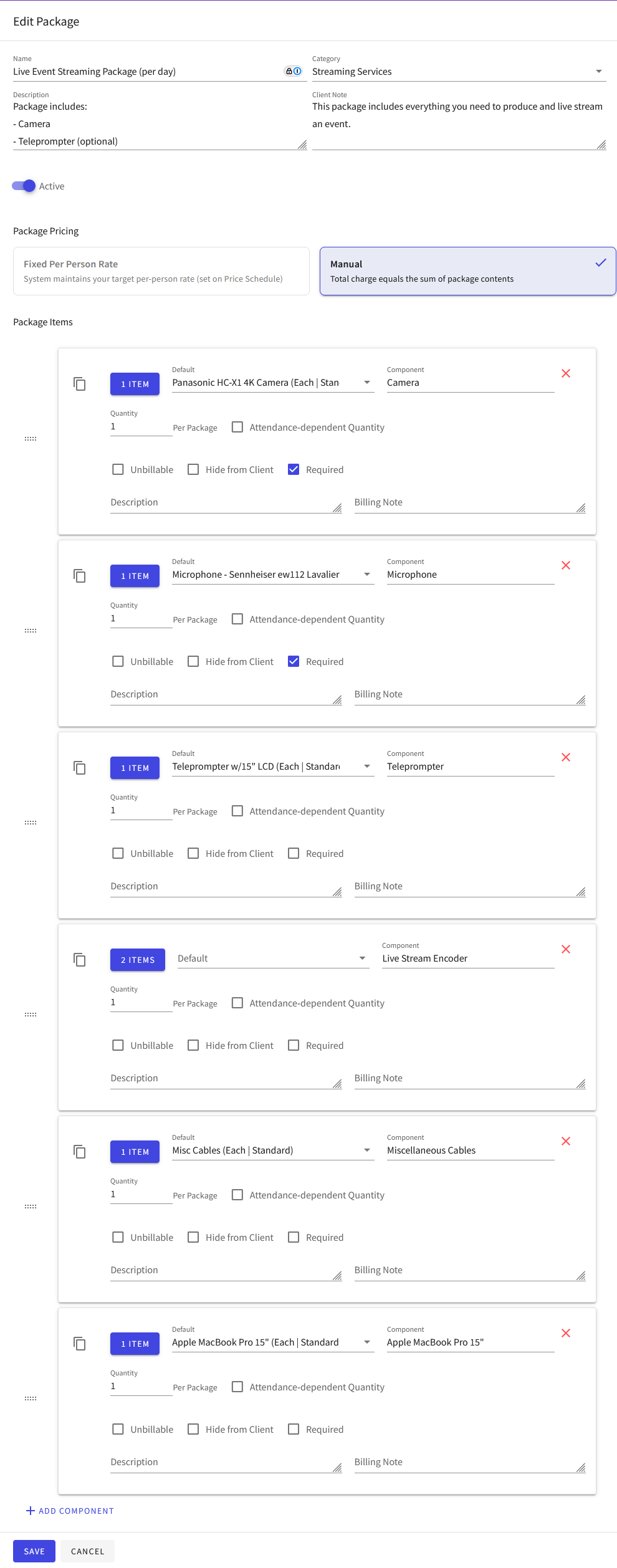 Package Gallery – Momentus Support Center